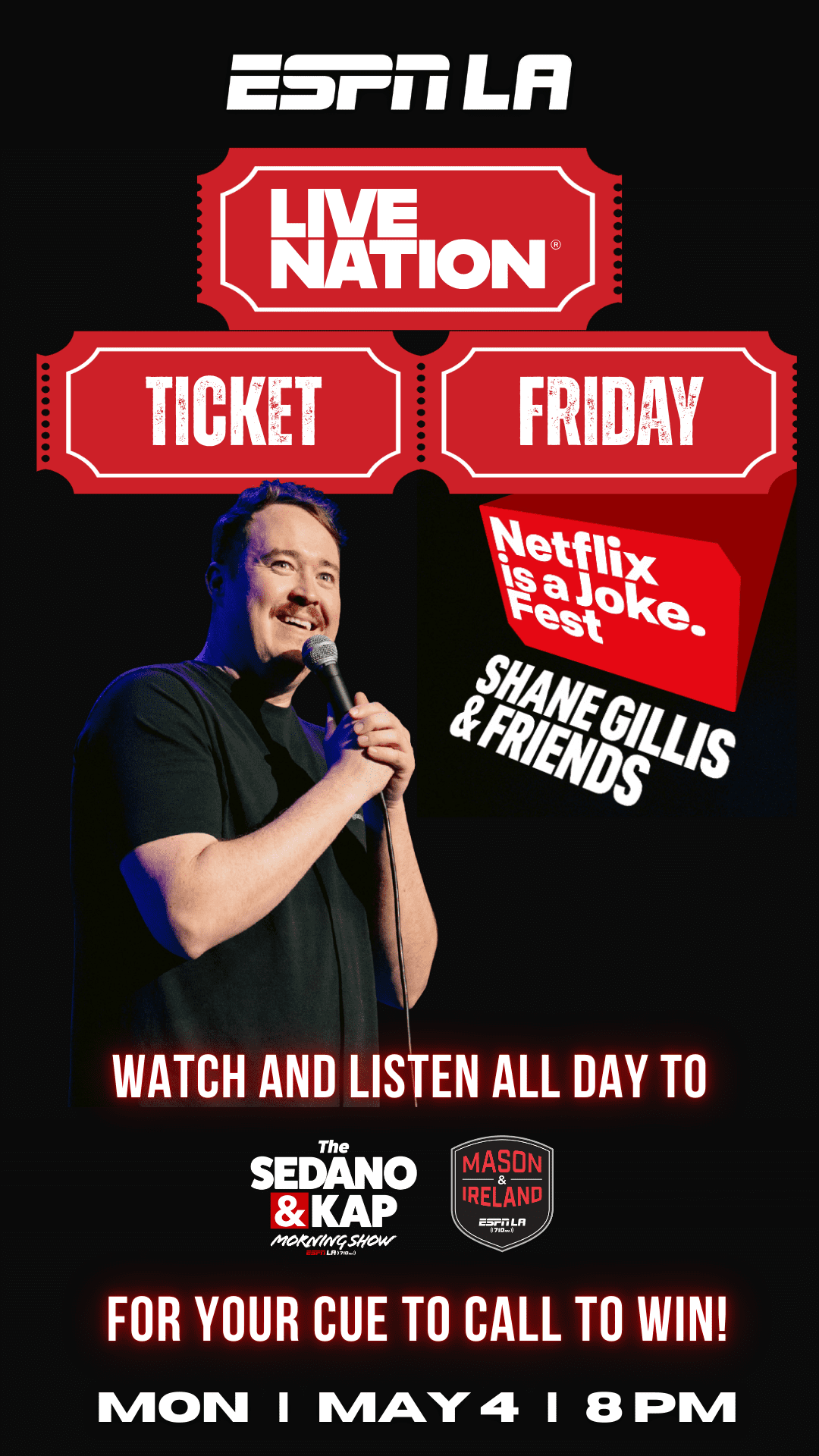 Live Nation Ticket Friday: Netflix is a Joke Series - Shane Gillis ...